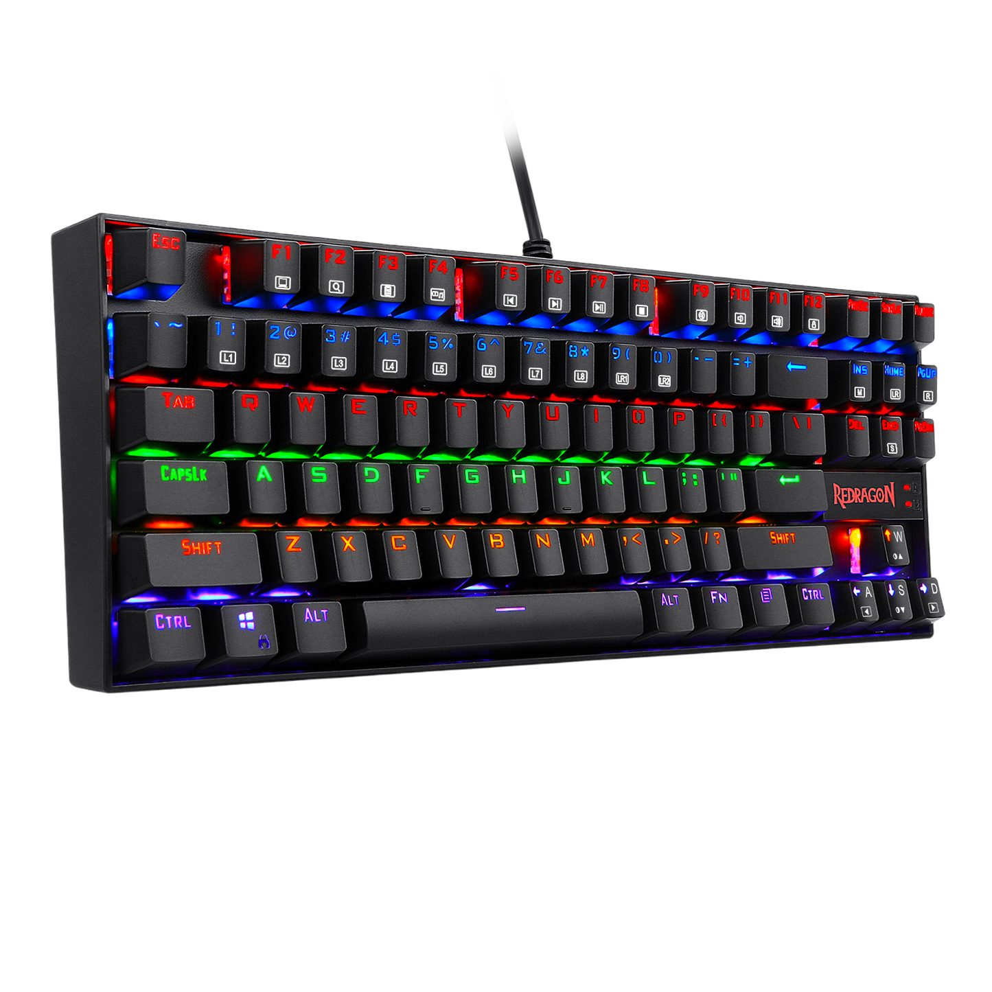 Redragon K552-KR Rainbow Backlight TKL Mechanical Gaming Keyboard