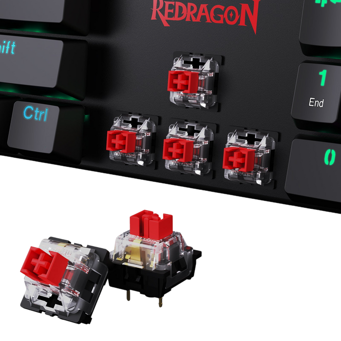 Redragon K565-RGB 104-Key Mechanical Gaming Keyboard (US Layout)