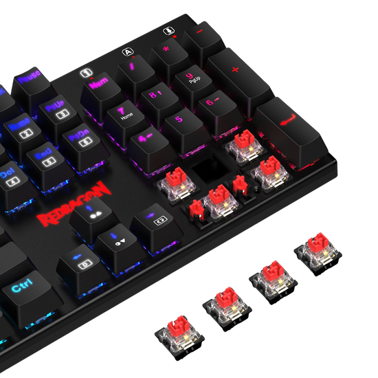 Redragon K565-RGB 104-Key Mechanical Gaming Keyboard (US Layout)