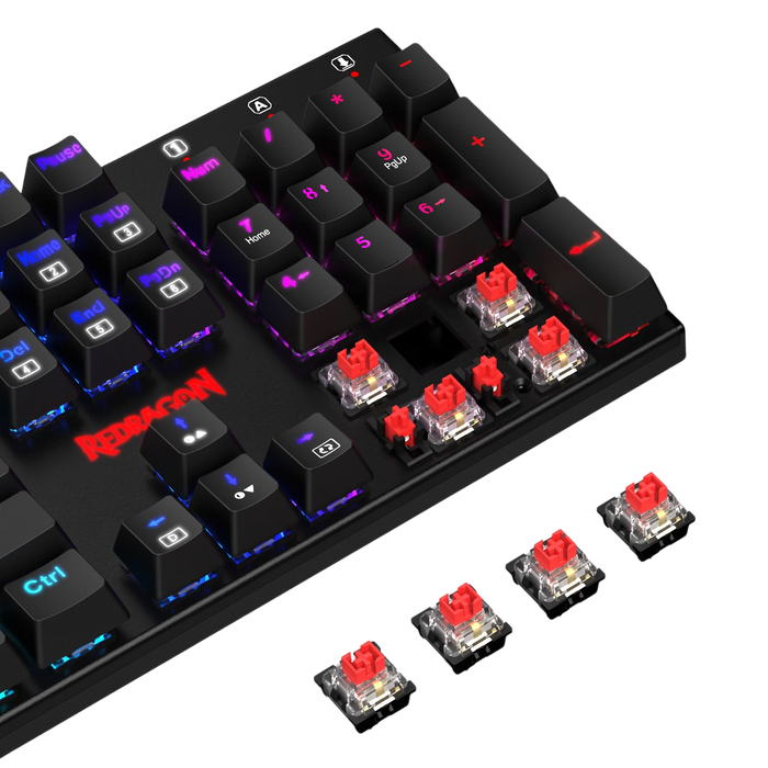 Redragon K565-RGB 104-Key Mechanical Gaming Keyboard (US Layout)