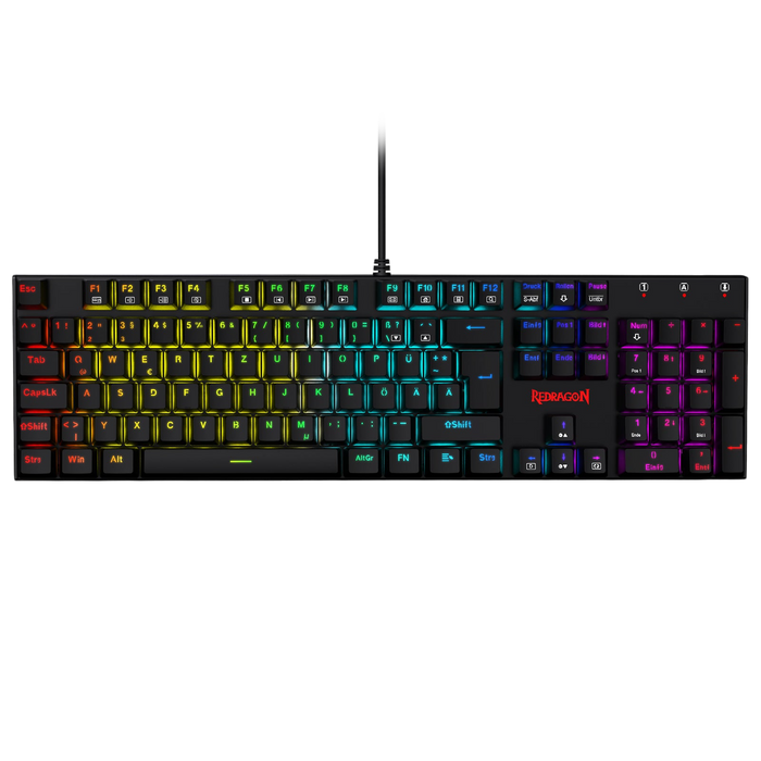 Redragon K565-RGB 105-Key Mechanical Gaming Keyboard (German Layout)