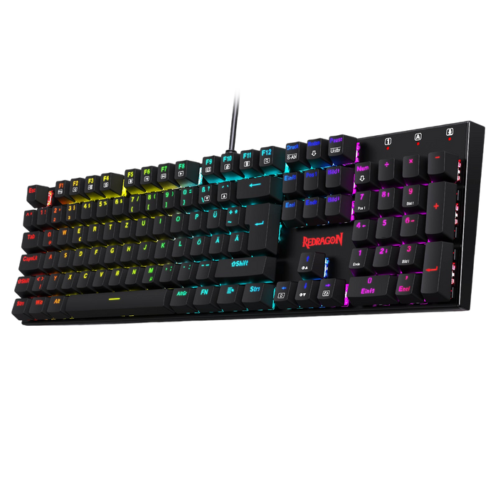 Redragon K565-RGB 105-Key Mechanical Gaming Keyboard (German Layout)