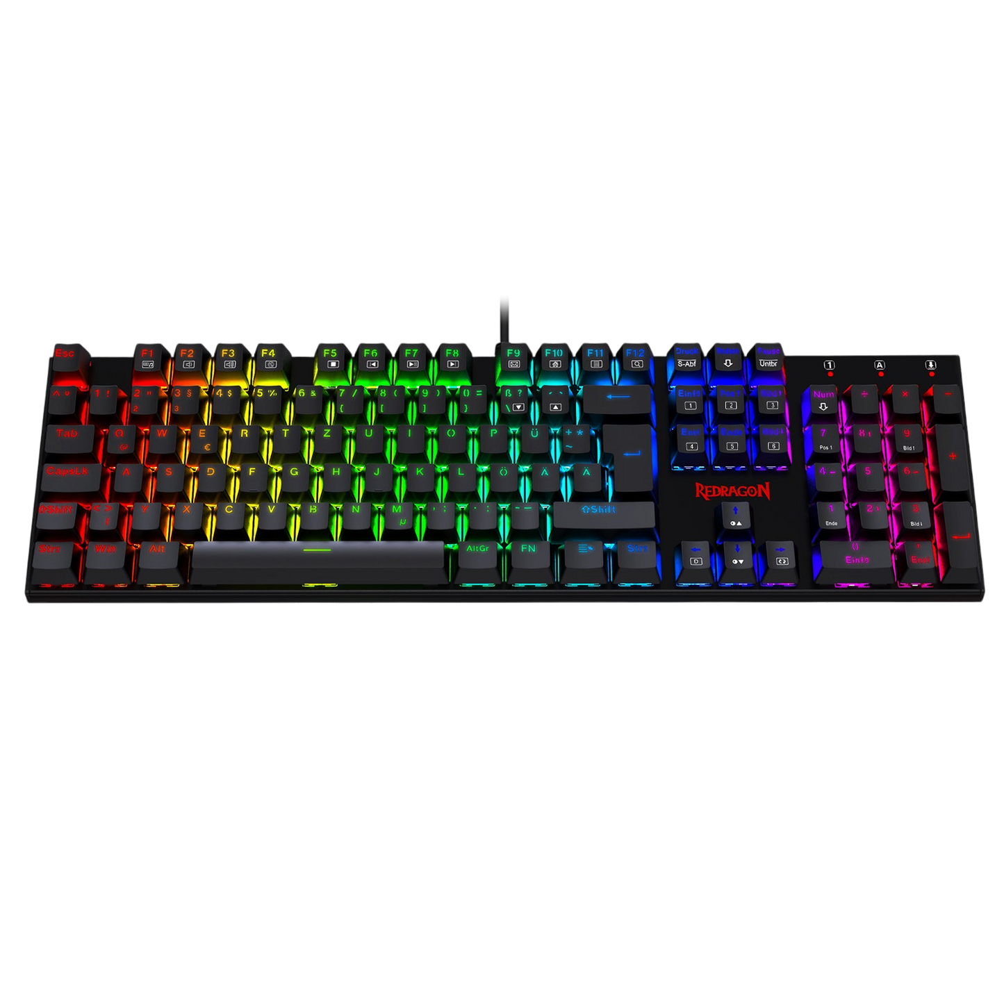 Redragon K565-RGB 105-Key Mechanical Gaming Keyboard (German Layout)